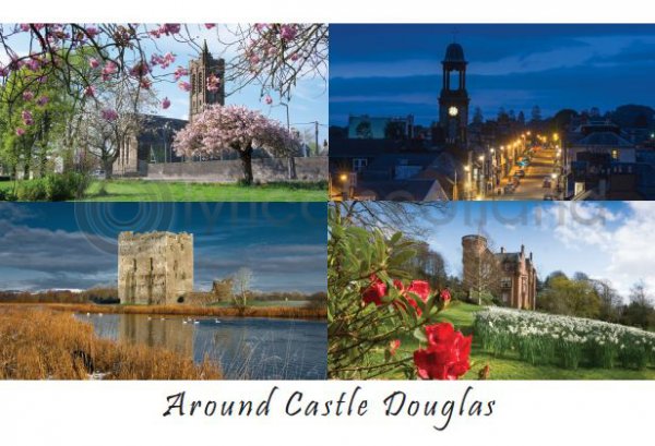Around Castle Douglas Composite Postcard (H A6 LY) - Lyrical Scotland