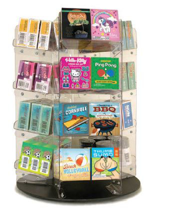 Mini Kit 24 Pocket Acrylic POS Spinner - Running Press