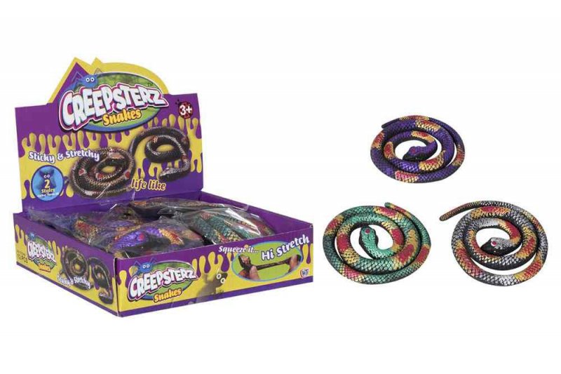 Creepsterz Sticky & Stretchy Snake 3 Asst (CPU12) - HTI
