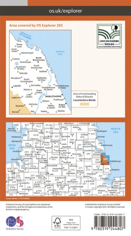 Explorer 283 Louth & Mablethorpe - Ordnance Survey