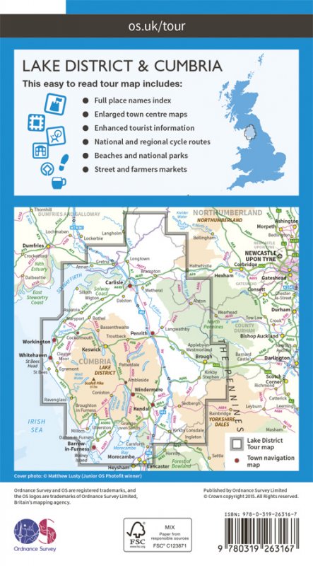 OS Tour Lake District & Cumbria - Ordnance Survey