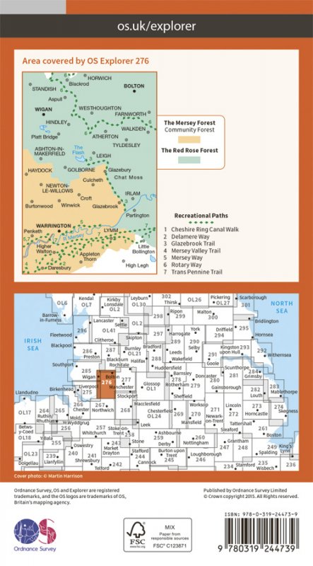 Explorer 276 Bolton, Wigan & Warrington - Ordnance Survey