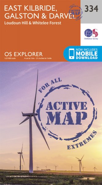 Explorer Active 334 East Kilbride, Galston & Darvel - Ordnance Survey