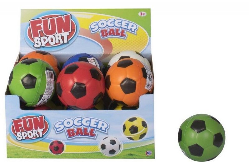 Hot Shot 4 Inch Soccer Ball 6 Asst (CPU 12) - HTI