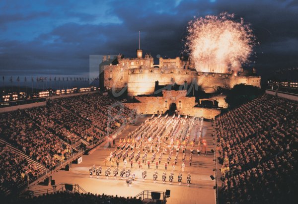 Edinburgh Castle & Military Tattoo, Edinburgh Postcard (H Std CB ...