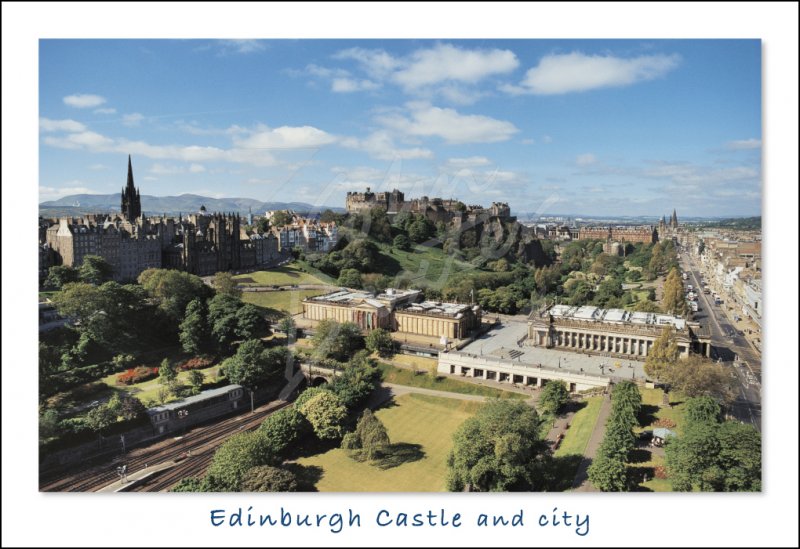 Edinburgh Castle & Princes St Gardens, Edinburgh Postcard (H Std CB ...