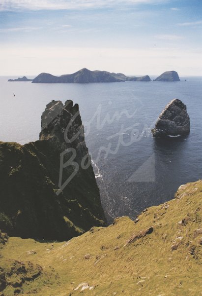 Hirta, Soay, Dun, Stac Lee from Boreray, St Kilda Postcard (V Std CB ...