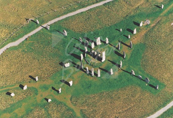 Calanais Standing Stones, Isle of Lewis From Air Postcard (H Std CB ...