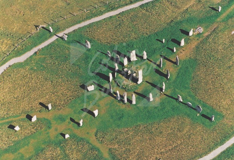 Calanais Standing Stones, Isle of Lewis From Air Postcard (H Std CB ...