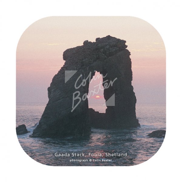 Gaada Stack, Foula, Shetland Coaster - Colin Baxter Photography