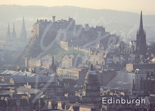 Edinburgh Castle & City Magnet (H CB) - Colin Baxter Photography