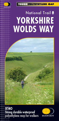 XT40 National Trail Map Yorkshire Wolds Way - Harvey Maps