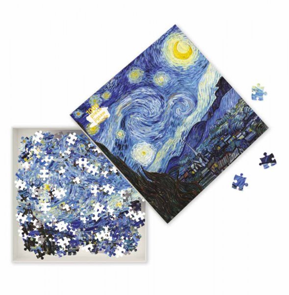 Jigsaw Vincent Van Gogh: Starry Night 1000pc - Flame tree