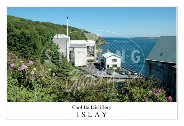 Caol Ila Distillery, Islay Postcard (H SG) - Stirling Gallery