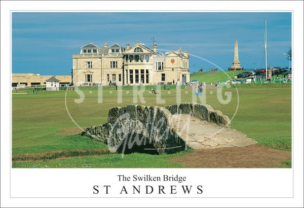 Swilken Bridge - St Andrews Postcard (H SG) - Stirling Gallery