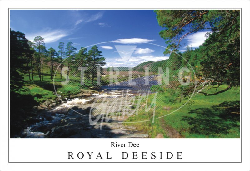 River Dee - Royal Deeside, above the Linn o' Dee Postcard (H SG ...