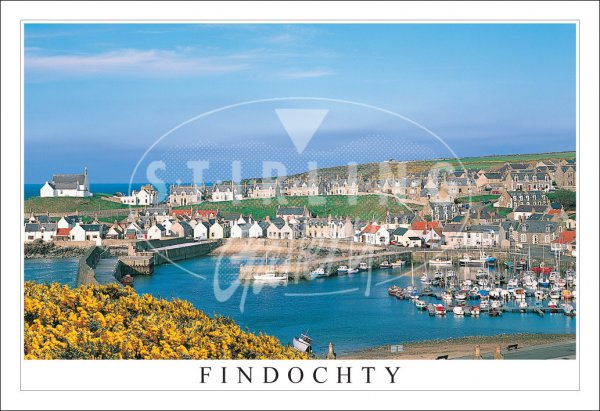 Findochty, Harbour Village Postcard (H SG) - Stirling Gallery