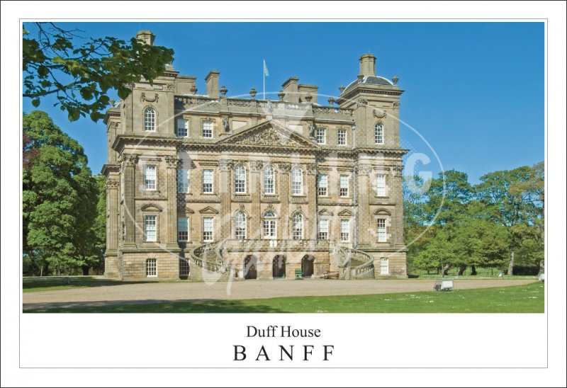Duff House - Banff Postcard (H SG) - Stirling Gallery