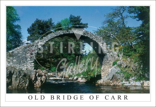 Old Bridge of Carr, River Dulnain, Carrbridge Postcard (H SG ...