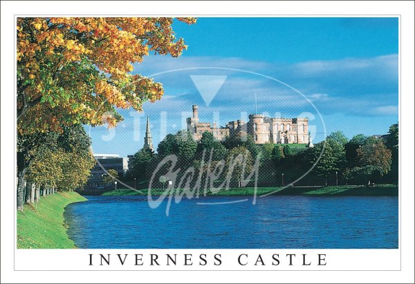 Inverness Castle and River Ness Postcard (H SG) - Stirling Gallery
