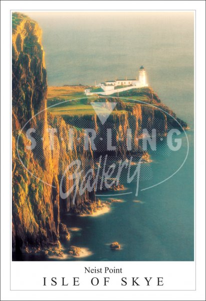 Neist Point - Isle of Skye, evening Postcard (V SG) - Stirling Gallery