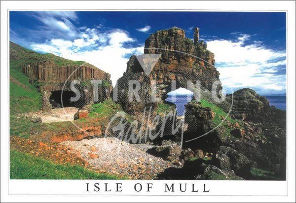 Carsaig Arches - Isle of Mull Postcard (H SG) - Stirling Gallery