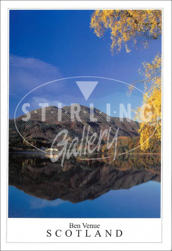 Ben Venue - Scotland, Reflected in Loch Achray Postcard (V SG ...