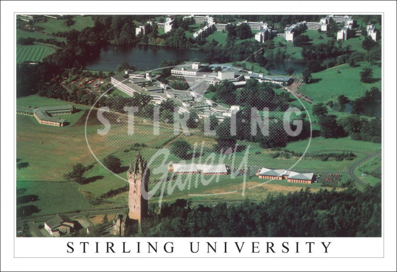Stirling University, from Above Postcard (H SG) - Stirling Gallery