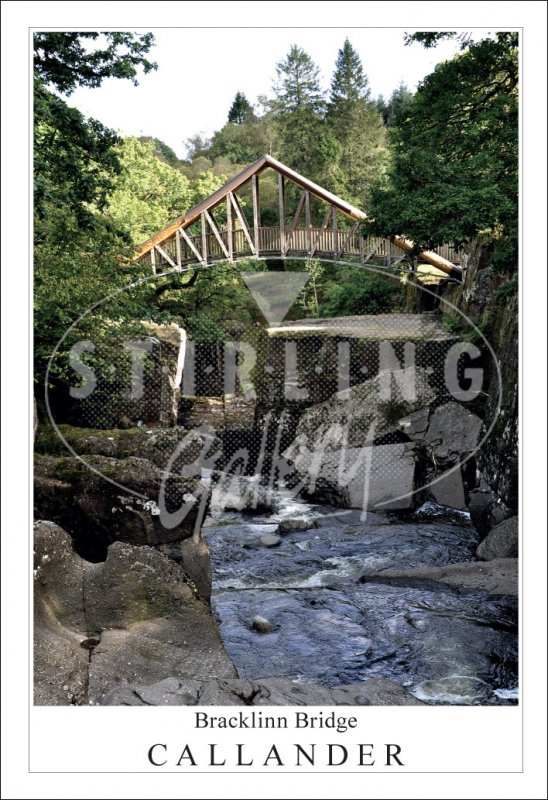 Bracklinn Bridge - Callander Postcard (V SG) - Stirling Gallery