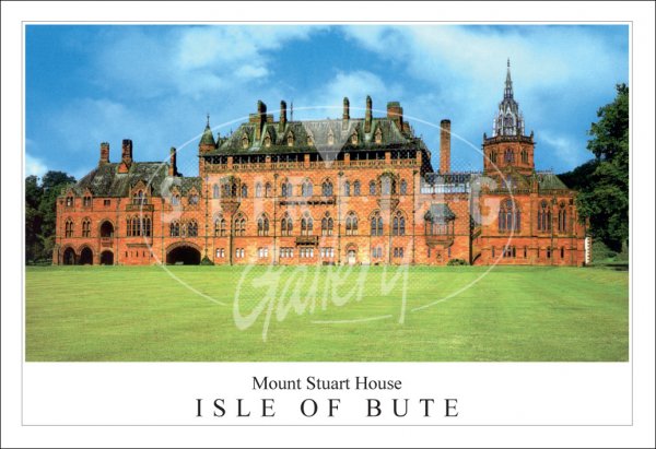 Mount Stuart House - Isle of Bute Postcard (H SG) - Stirling Gallery