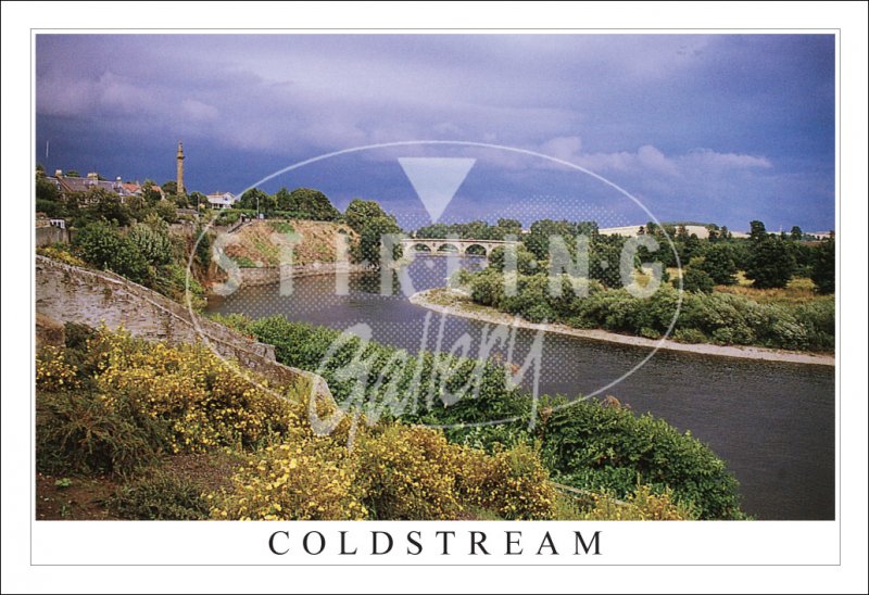 Coldstream, River Tweed Postcard (H SG) - Stirling Gallery