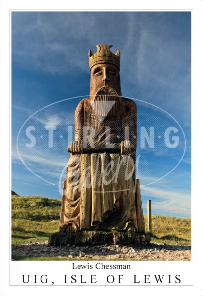 Lewis Chessman - Uig, Isle of Lewis, The King Postcard (V SG ...