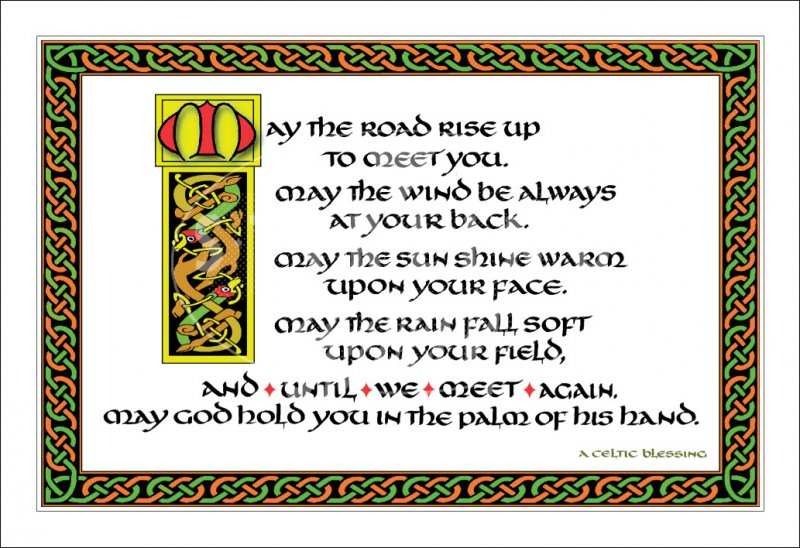 Celtic Blessing, A Postcard (H SG) - Stirling Gallery