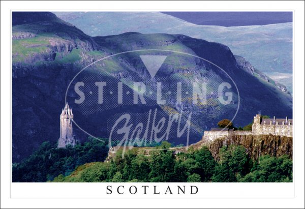 Wallace Monument, Stirling Castle, Ochils - Scotland Postcard (H SG ...