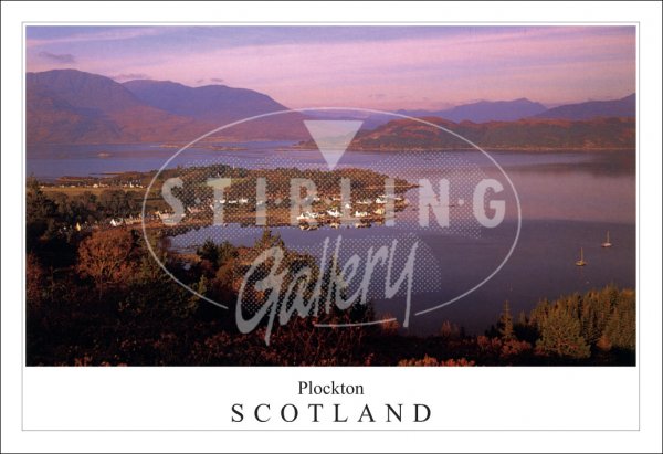 Plockton - Scotland, Evening Postcard (H SG) - Stirling Gallery