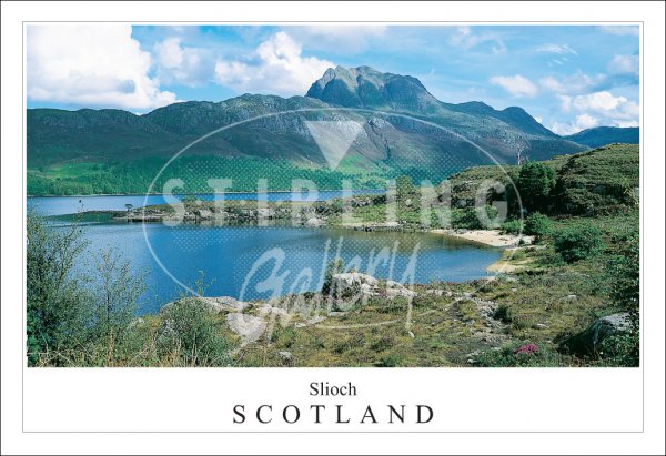 Slioch - Scotland, Loch Maree Postcard (H SG) - Stirling Gallery
