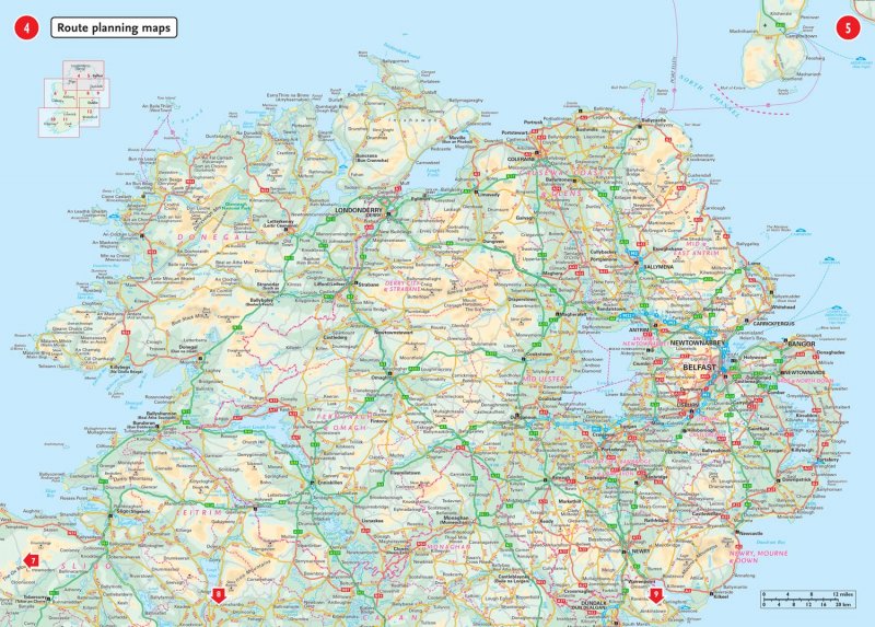 Comprehensive Road Atlas Ireland - HarperCollins