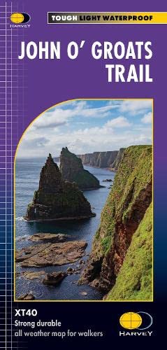 XT40 National Trail Map John o'Groats Trail - Harvey Maps