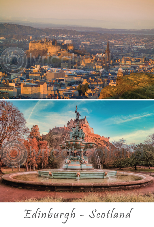 City of Edinburgh Composite Postcard (V A6 LY) - Lyrical Scotland
