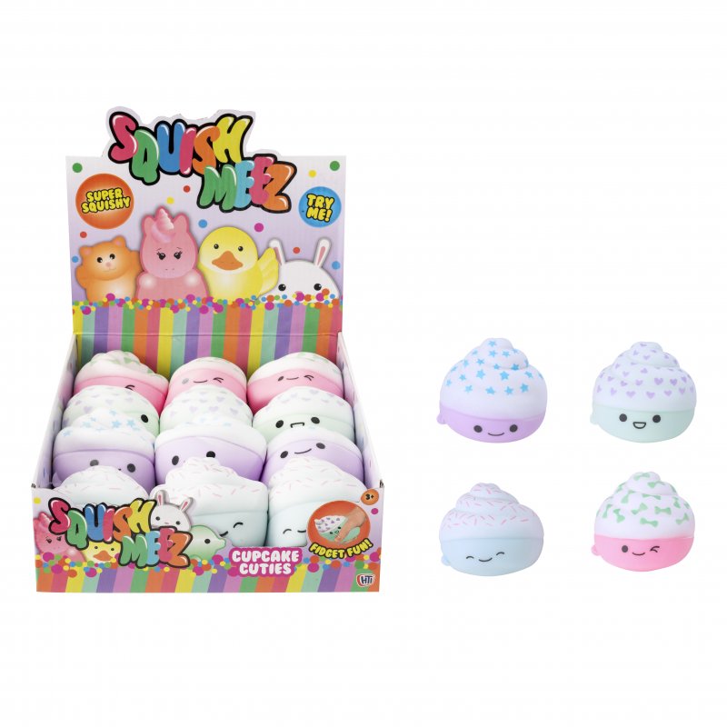 Squish Meez Cupcake Cuties (4 Asst) (CPU12) - HTI