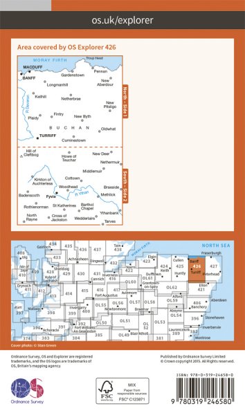Explorer 426 Banff, Macduff & Turriff - Ordnance Survey